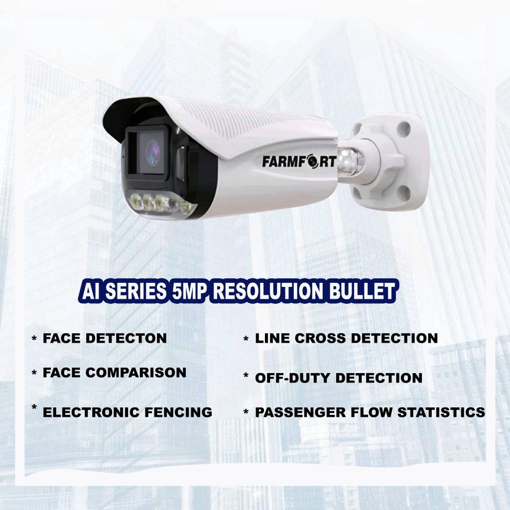 AI Series 5mp Resolution Bullet Camera - Farm Fort CCTV